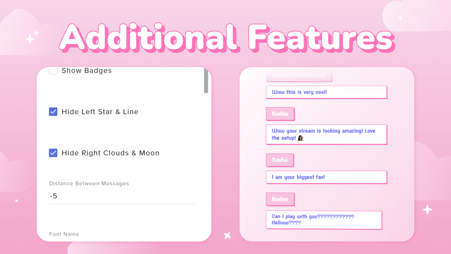 Cute Twitch Chat Widget for StreamElements & OBS Studio