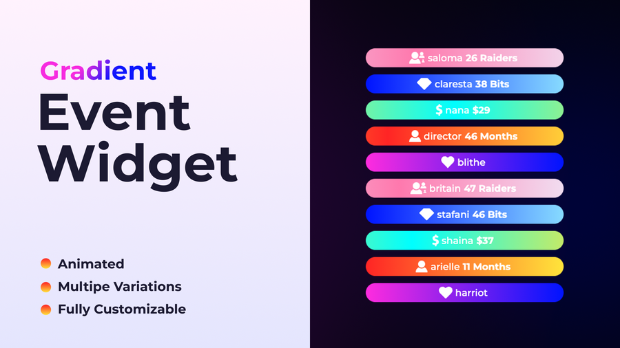 Glass Chat Widget for Twitch & YouTube – Modern Transparent Chat ...