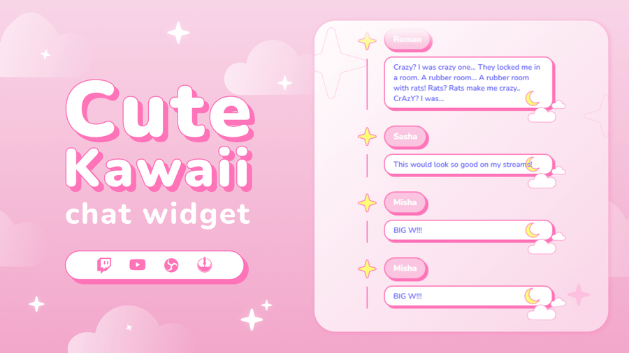 Just Chatting Stream Overlays for Twitch | kudos.tv