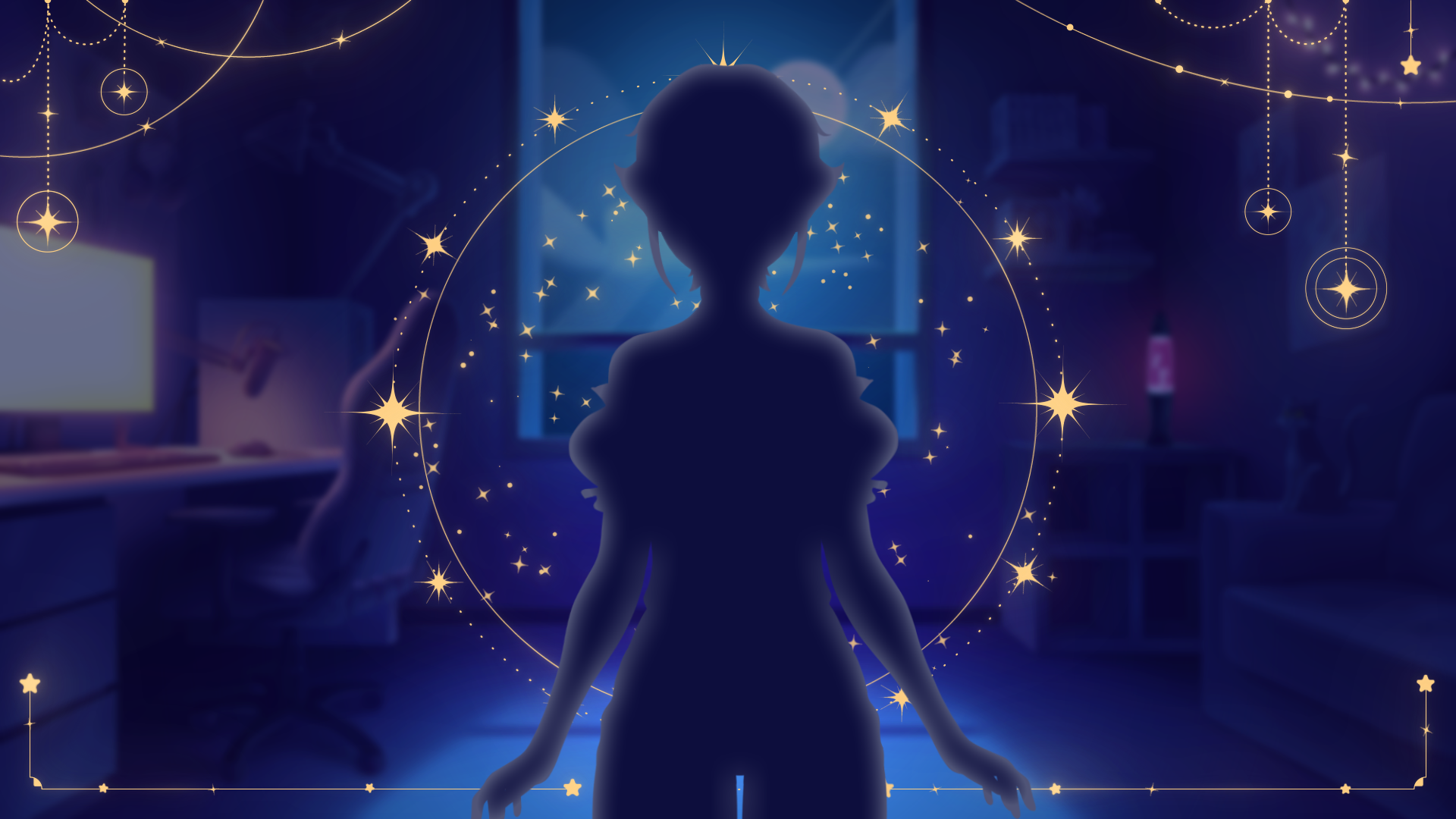 Starlight Stream Decorations for Streamlabs, StreamElements, and OBS