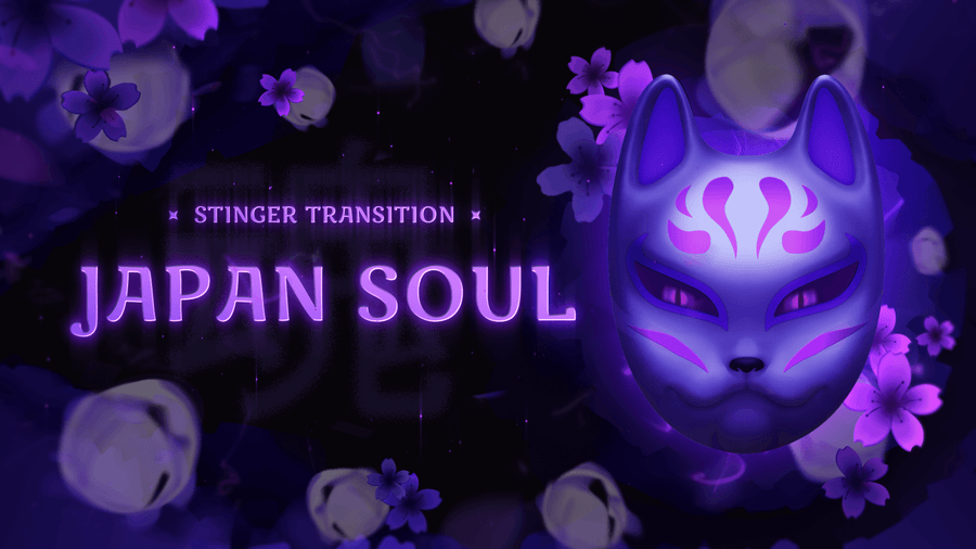 Japan Soul Stream Overlay & Alerts Package for Twitch and Youtube