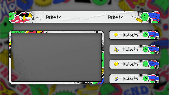 Stickers - Twitch Overlay and Alerts Package for OBS Studio