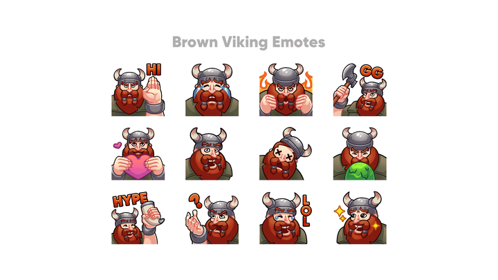 Viking Emotes for Twitch, Youtube and Discord | Download Now!