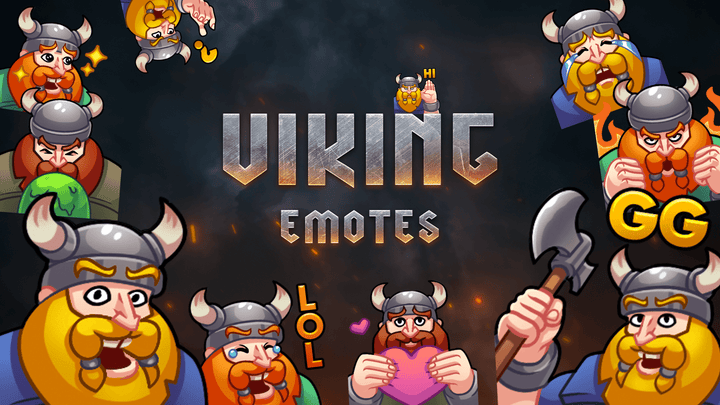 Viking Emotes for Twitch, Youtube and Discord | Download Now!